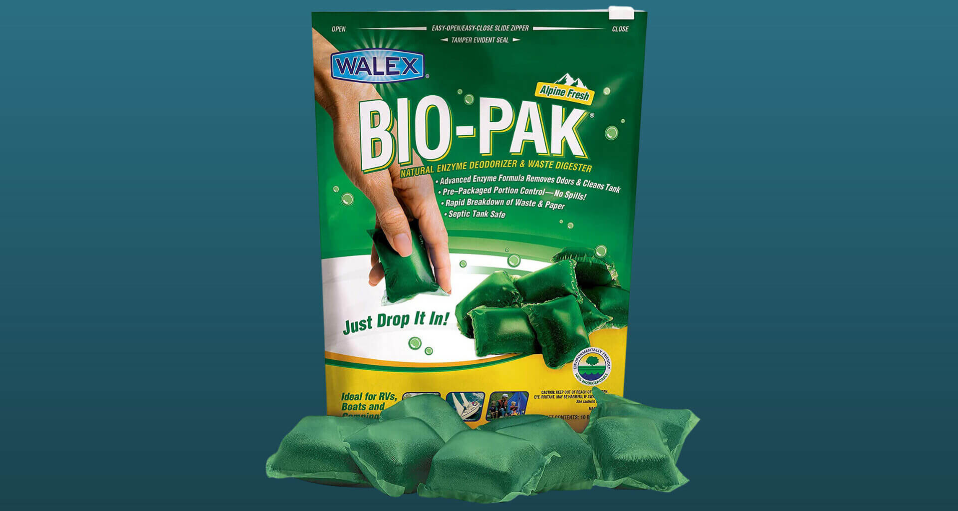 Walex Bio-Pak Holding Tank Deodorizer Review - Getaway Couple