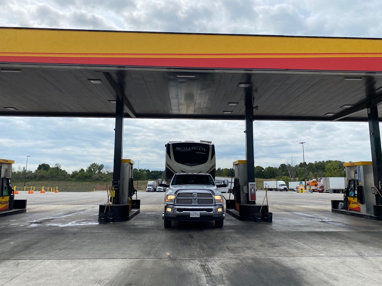 Can RVs Use Truck Stop Fuel Pumps? - Getaway Couple