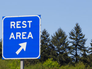 Easiest Way to Find the Next Rest Stop on Your Route - Getaway Couple