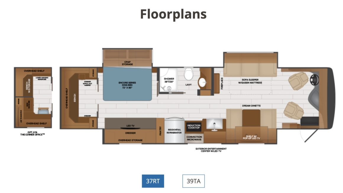 15 Different RVs With Dedicated Office Space - Getaway Couple